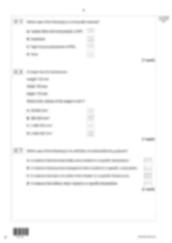 Actual 2024 AQA GCSE DESIGN AND TECHNOLOGY 8552/W Unit 1 Merged ...