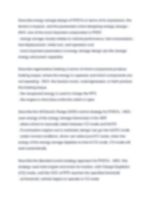 Electric and Hybrid Vehicles Final Exam Latest 2025. Questions ...