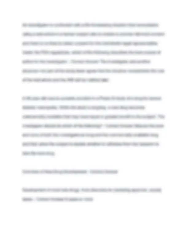 CITI Training - Good Clinical Practice correctly answered 2025/2026 ...