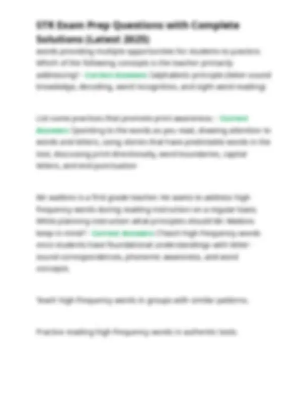 STR Exam Prep: Literacy & Language Development Q&A | Exams Nursing ...