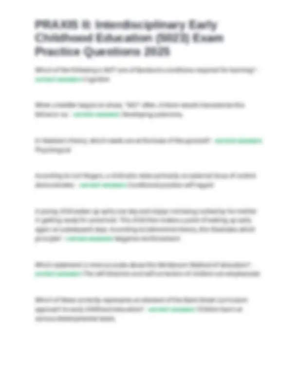 PRAXIS II Early Childhood Education Exam Prep: Practice Questions | Exams Educational Psychology ...
