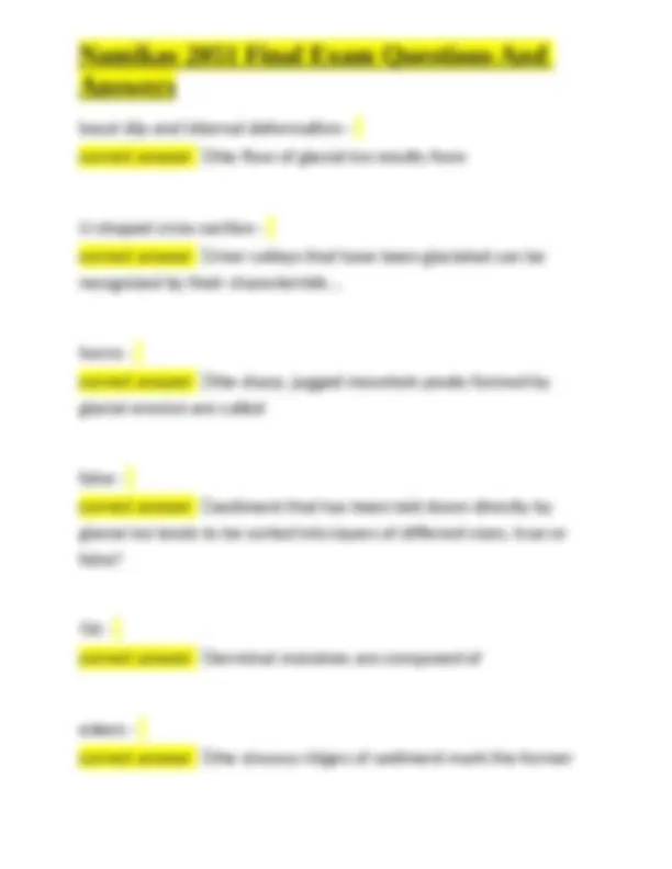 Earth Science Final Exam Q&A: Glaciers, Weathering, and Plate Tectonics ...