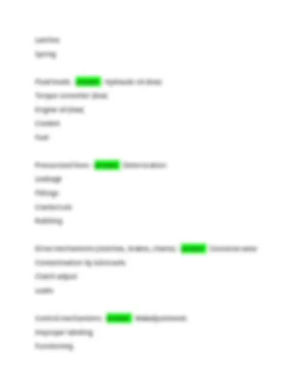 Pre-operational inspection test with complete solutions.docx | Exams ...