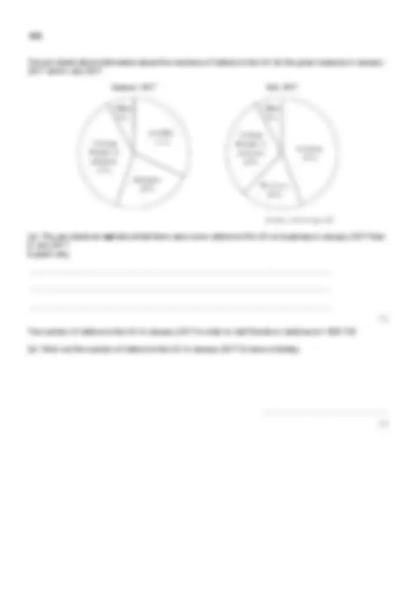 Comparative Pie Charts Exam Questions.pdf | Exams Mathematics | Docsity