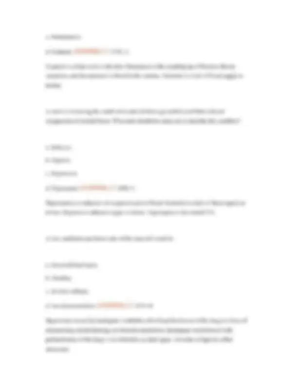 Alterations Of Pulmonary Function Chapter 29 Exam 2 With Questions And Answers Exams Nursing