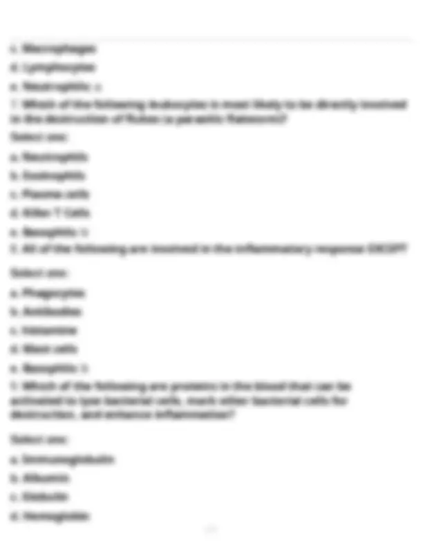 BIOLOGY 1011 FINAL EXAM STUDY QUESTIONS VERIFIED COMPLETE LATEST ...