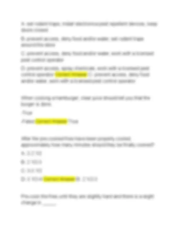 FIVE GUYS MANAGER LATEST ACTUAL EXAM TEST WITH ALL CORRECT ANSWERS 100 ...