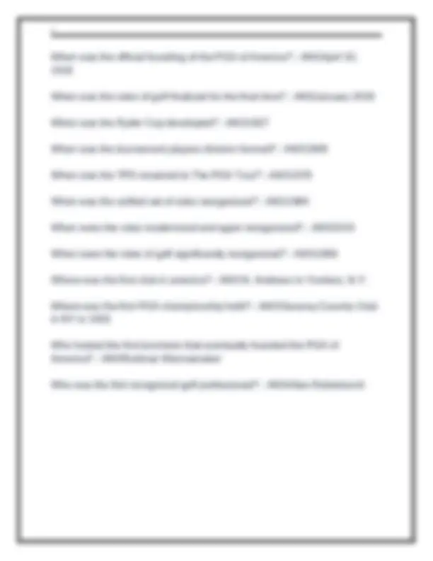 PGA PGM 3.0 Qualifying Test 2025-2026. Questions & Correct Answers ...