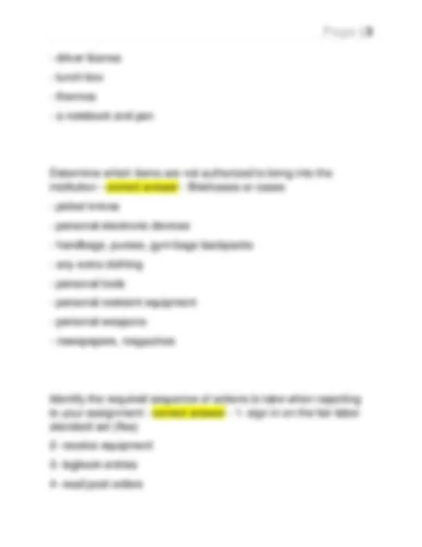CDCR MAJOR 1 EXAM 2025/2026 VERIFIED EXAM QUESTIONS WITH ANSWERS ...