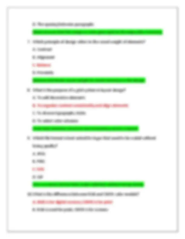 REGISTERED GRAPHIC DESIGNER (RGD) PRACTICE EXAM 2 QUESTIONS AND CORRECT ...