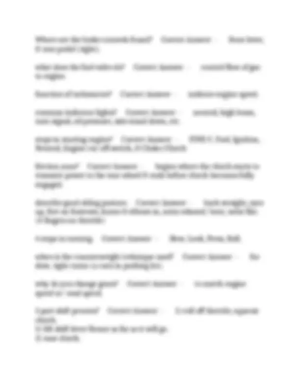 MSF Basic Rider Course – Questions With Correct Solutions | Exams ...