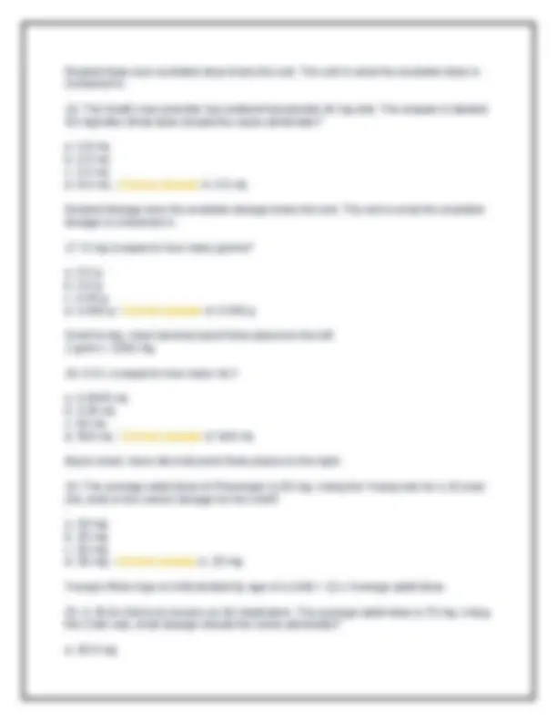 Chapter 17 Dosage Calculations and Medication Administration Exam ...