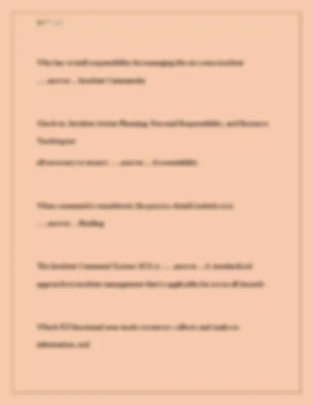 FEMA ICS 100 Exam 2025/2026: Complete Study Guide with Verified ...