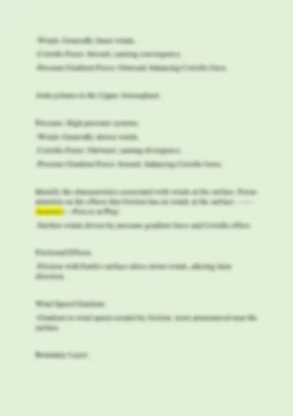 Atmospheric Science Exam Q&A: Wind, Pressure, and Oceanic Circulation ...