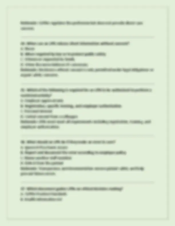 CLPNA Jurisprudence Exam practice exam Questions and correct Answers ...