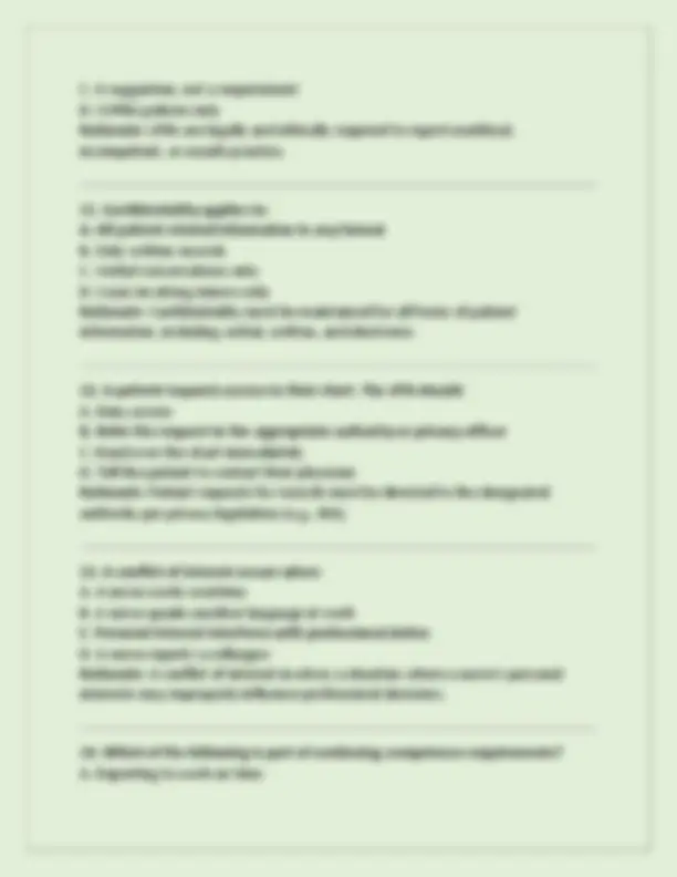 CLPNA Jurisprudence Exam practice exam Questions and correct Answers ...