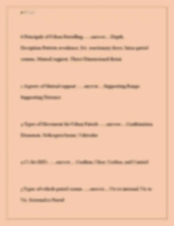 Infantry Patrol Tactics: Study Guide with Questions and Answers | Exams ...