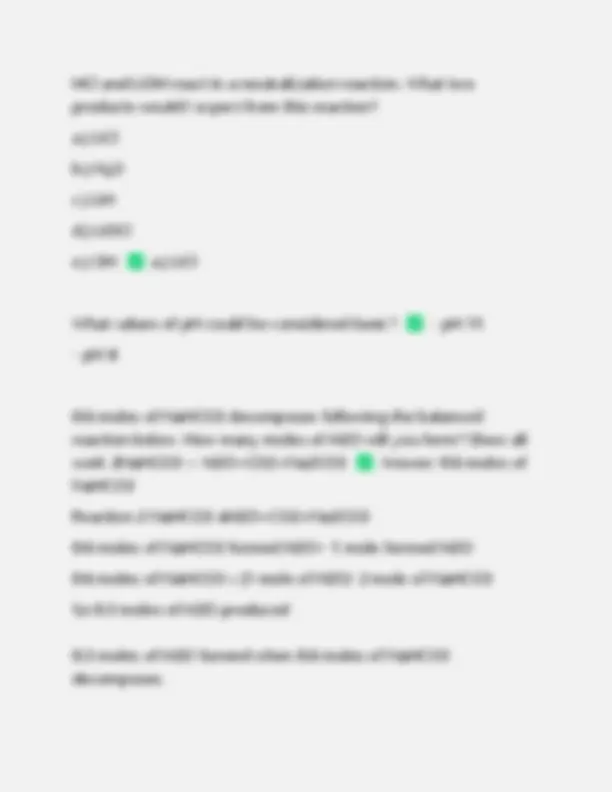 Chemistry Exam Questions with Verified Answers | General, Organic ...