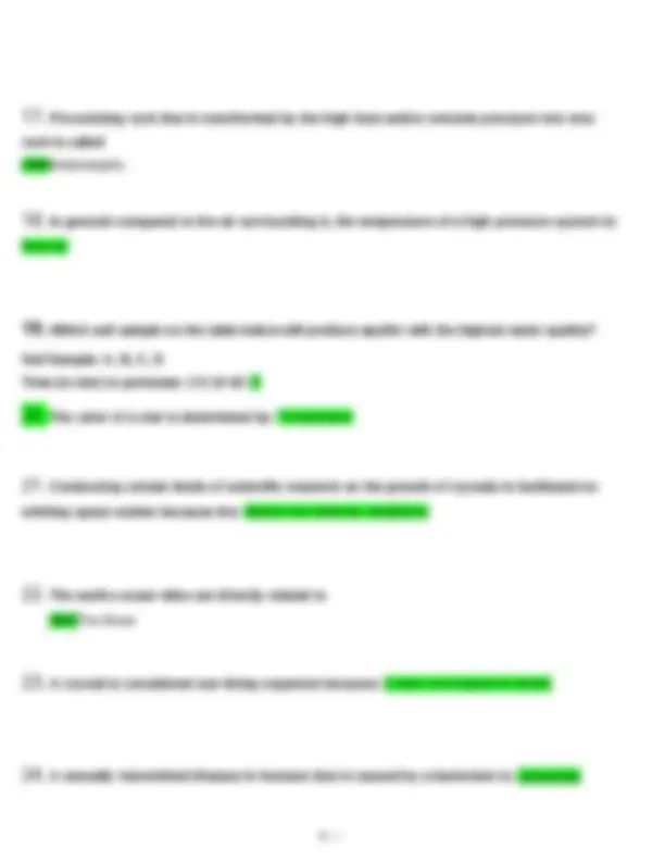 FTCE Subject Area K-6 Science tested questions with revised correct ...