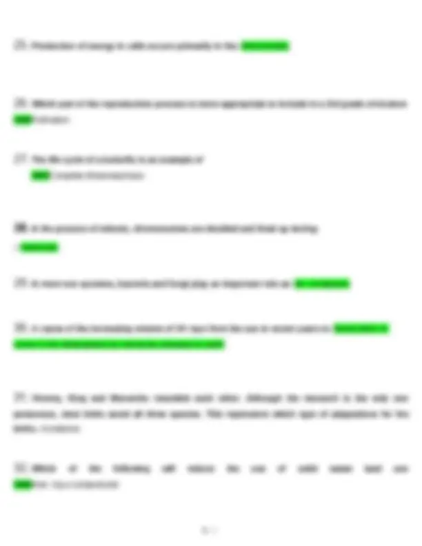 FTCE K-6 Science Q&A: Elementary Science Review | Exams Nursing | Docsity