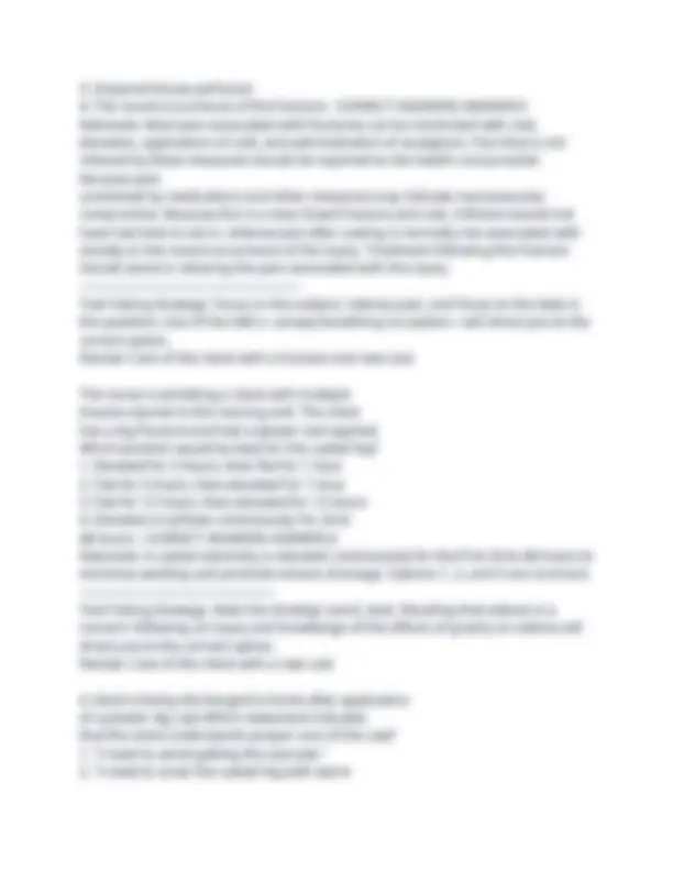 2024 NCLEX FRACTURES EXAM WITH CORRECT ANSWERS | Exams Nursing | Docsity