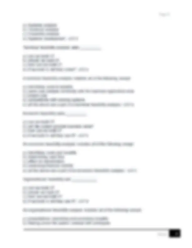 MIS 4163 Systems Analysis & Design Exam 1 Questions & Answers. | Exams Information Systems ...