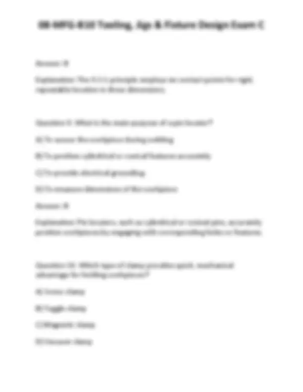 08-MFG-B10 Tooling, Jigs & Fixture Design Exam C | Exams Technology ...