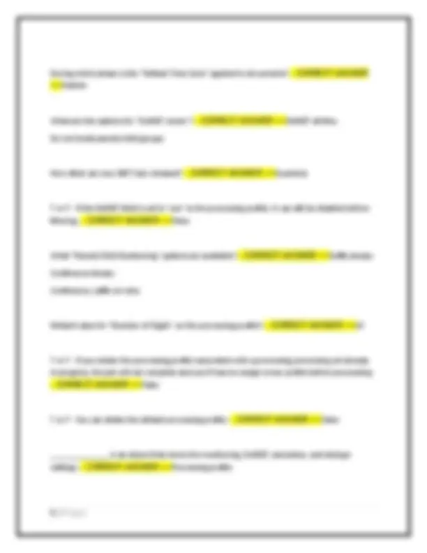 Relativity Processing Certification: Comprehensive Q&A | Exams Nursing | Docsity