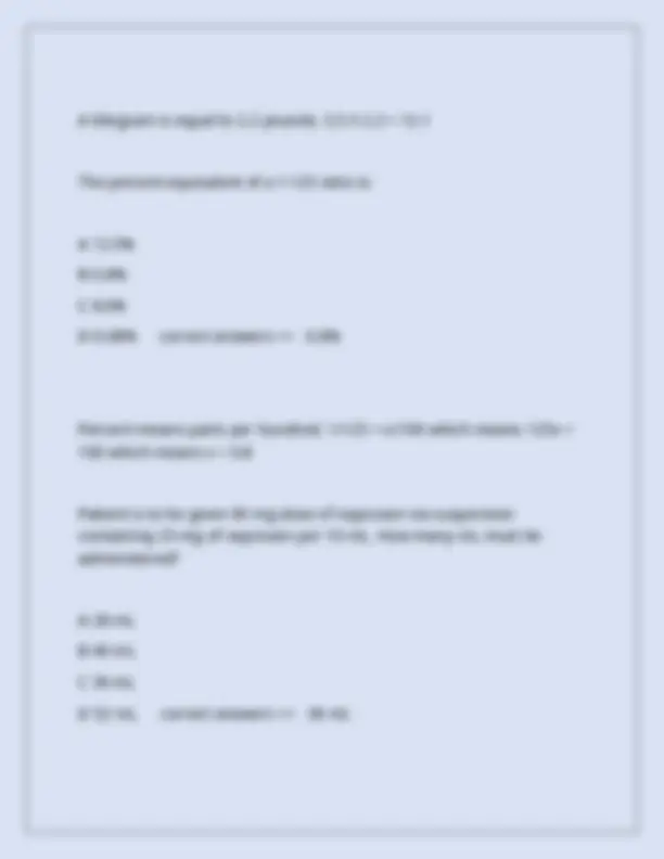 PTCB PRACTICE EXAM (MATH) WITH CORRECT ANSWERS 2025 | Exams Mathematics ...