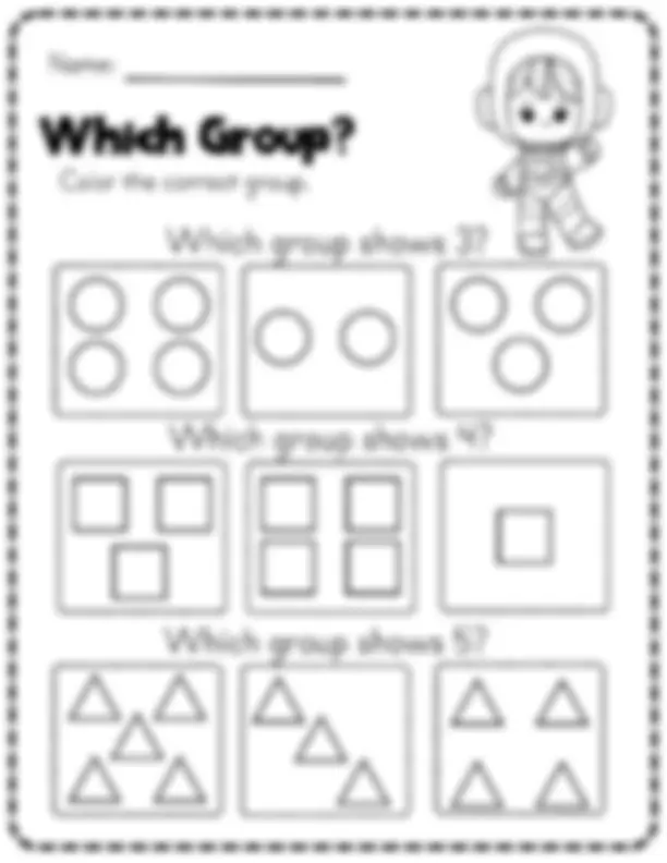 Preschool Math Learning Numbers 1 to 5 | Study notes Mathematics | Docsity