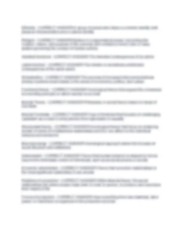 AICE sociology exam Questions And Answers With Verified Tests 100% ...