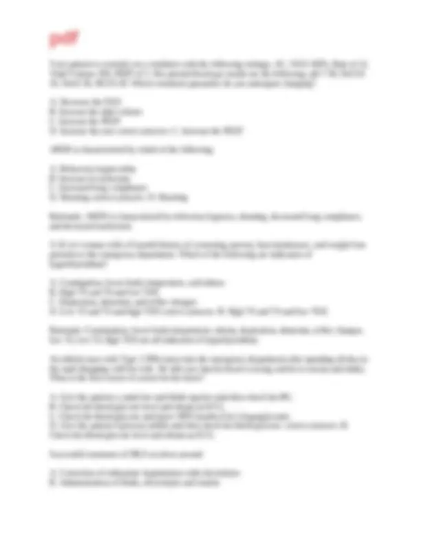 CCRN/PCCN Certification Practice Test With 100% Correct Answers Grade A ...