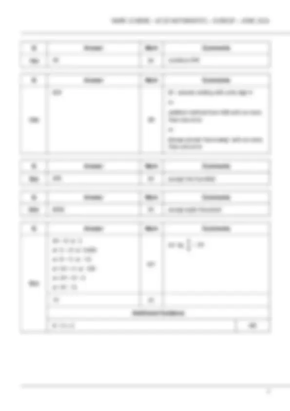 2024 AQA GCSE MATHEMATICS Foundation Tier Paper 1 Non-Calculator ...
