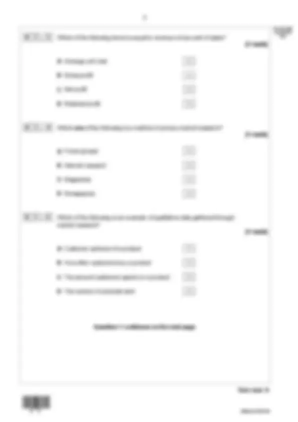 2024 AQA GCSE BUSINESS Paper 2 Influences of marketing and finance on ...