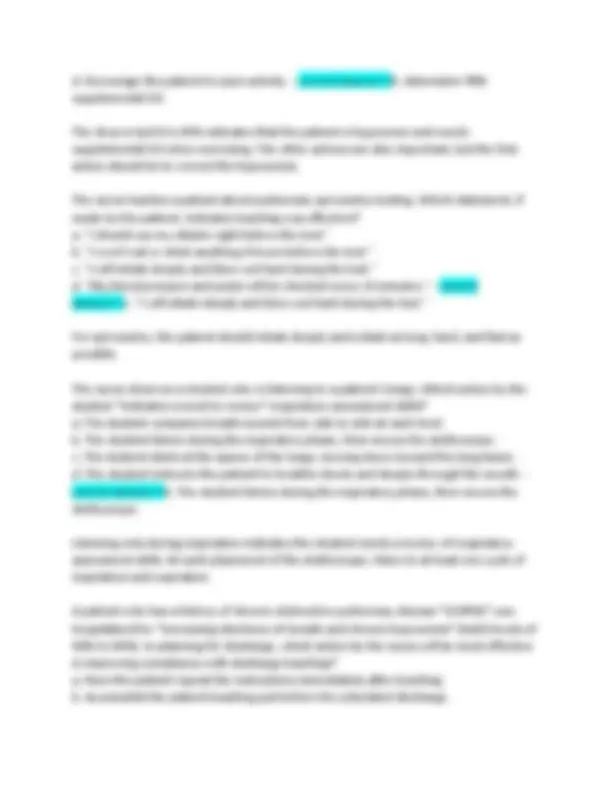 Chapter 25: Assessment of Respiratory System Lewis: Medical-Surgical ...