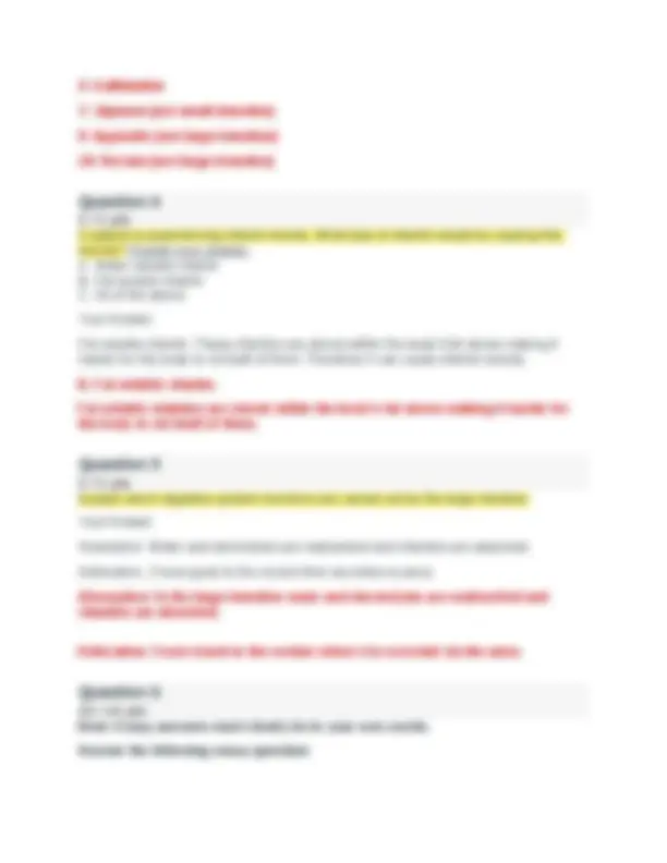 BIOD 151 Module 3 Exam (Newest, 2025)/ BIOD151 Module 3 Exam: Portage ...