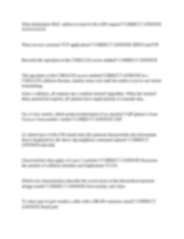 CCNA Practice Exam Questions with correct answers | Exams Computer ...