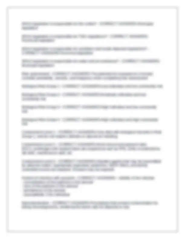 CSMLS GUIDELINES FOR LABORATORY SAFETY EXAM QUESTIONS WITH CORRECT ...