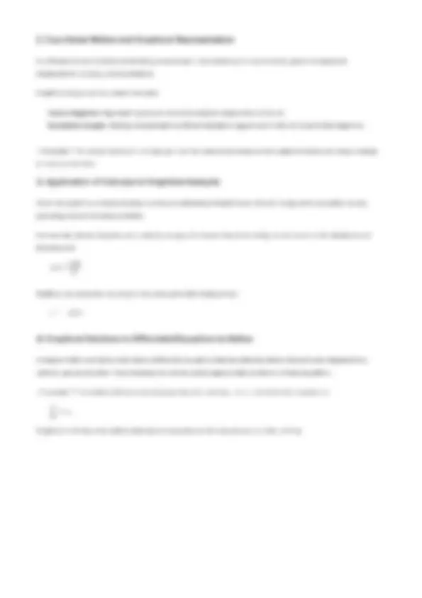 Physics: Graphic Interpretation of Motion | Study notes Physics | Docsity