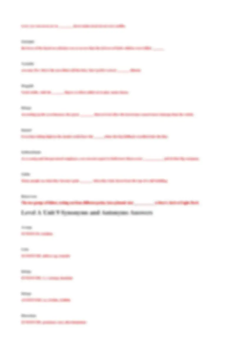 Sadlier Vocabulary Workshop Level A Unit 9 Answers – Complete and ...