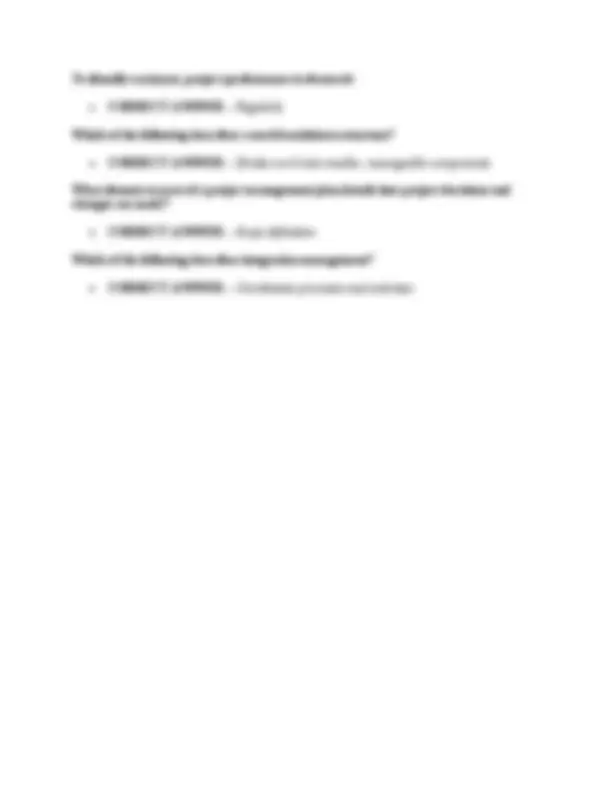 JMESI - Leadership Four: Project Management Questions And Answers With ...