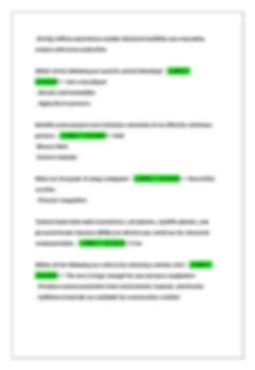 A-US1329 SERE 100.2 Level A Military Pre test with Answers | Exams ...