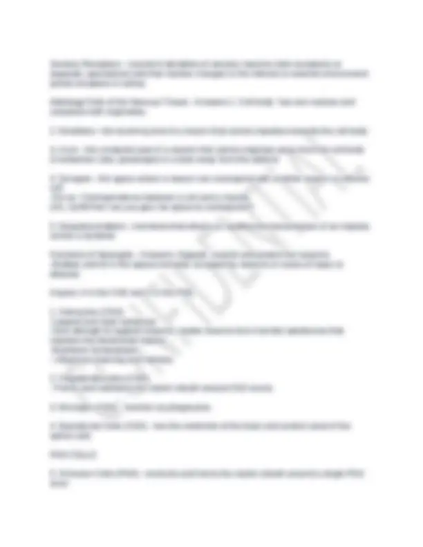 Anatomy & Physiology Final Exam Study Guide 2025 | Exams Nursing | Docsity
