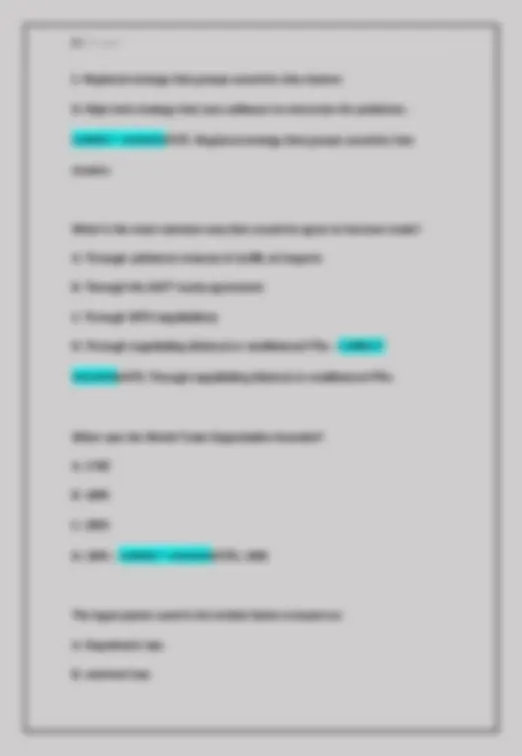 BUAD 331 Final Exam: Supply Chain Management and International Business ...