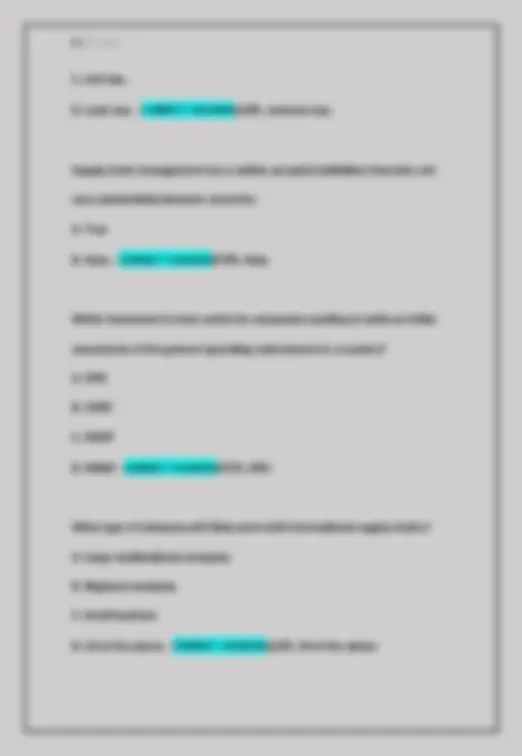 BUAD 331 Final Exam: Supply Chain Management and International Business ...