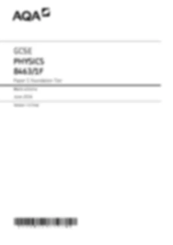 2024 AQA GCSE PHYSICS Foundation Tier Paper 1 COMBINED QUESTION PAPER ...