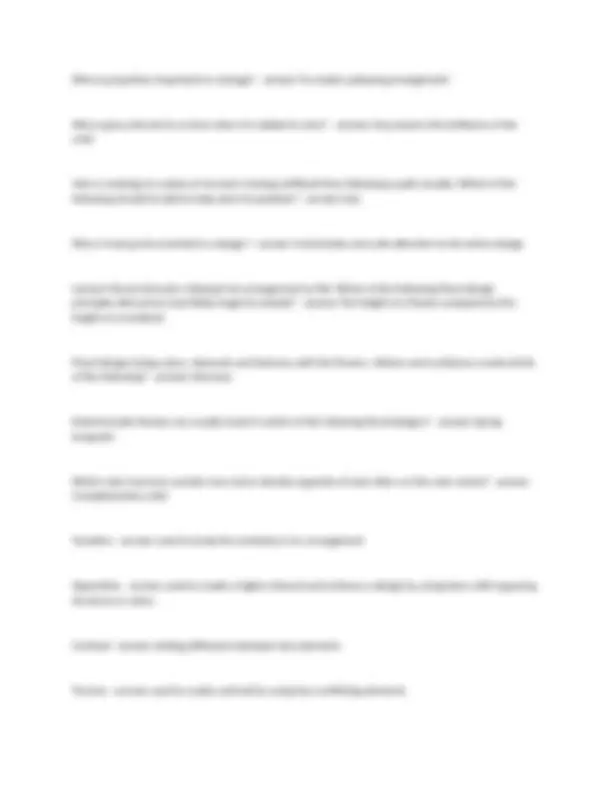 Floral Design Basics Principles & Elements WITH 100% CORRECT ANSWER ...