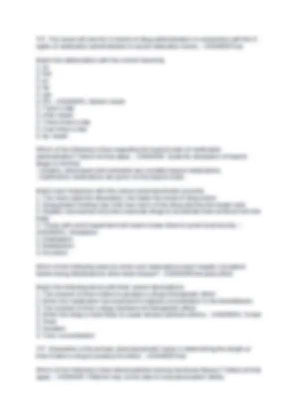 NUR 2030 MIDTERM QUESTIONS & ANSWERS 100% CORRECT | Exams Nursing | Docsity