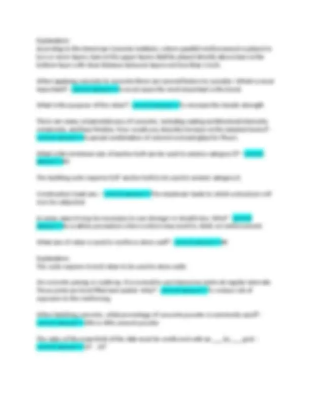 CSLB Concrete C8 License Latest Practice Test #1 With Correct Verified ...