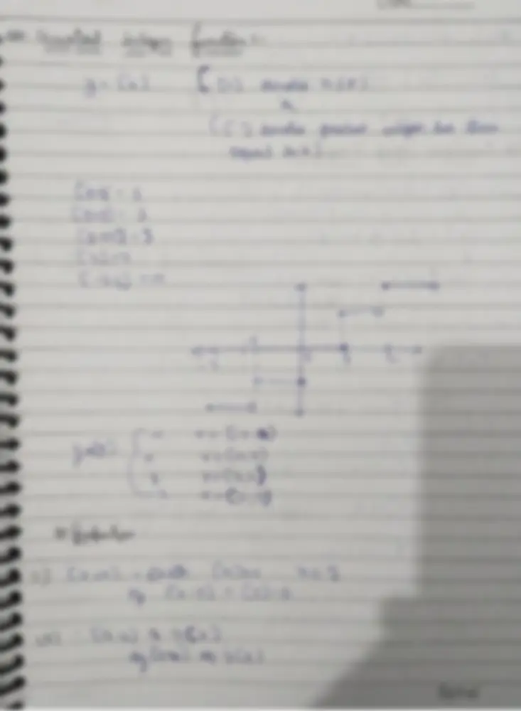 function handwritten jee level notes | Study notes Mathematics | Docsity